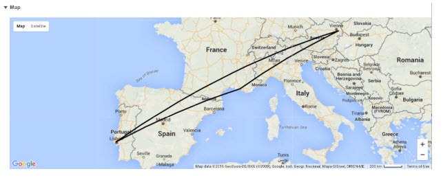 Map, Flight Details and the History