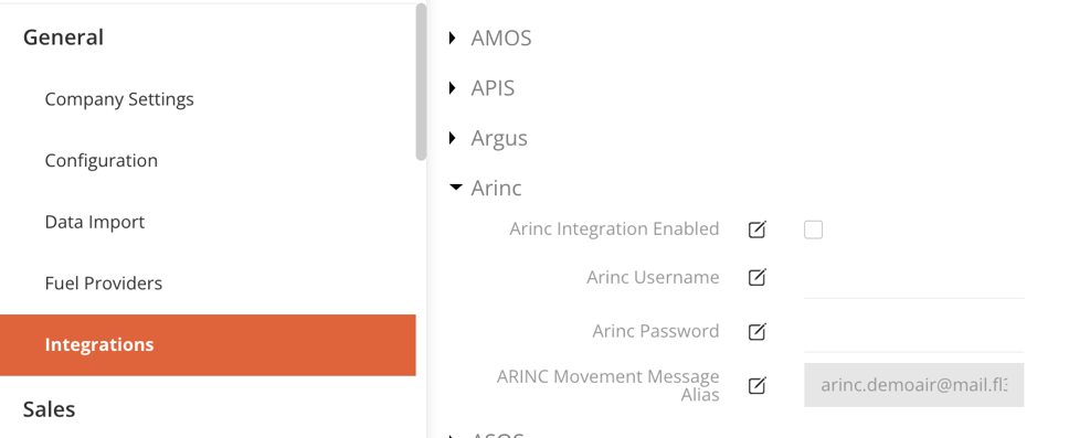 Onboarding ARINCDirect Data Link (ACARS)