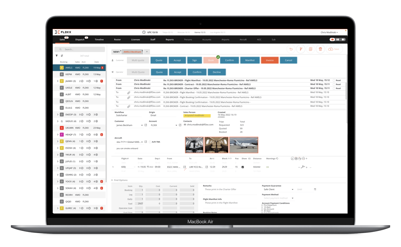 Fully Integrated CRM & Communication Platform | FL3XX Source