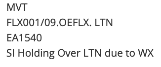 Flight Strip Item: Movement Messages